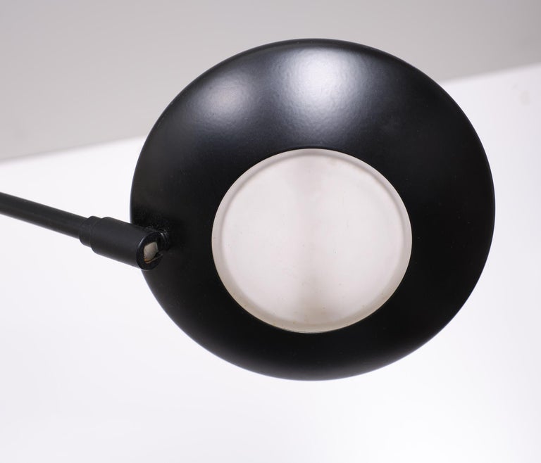 Black Halogen Swing Arm Ceiling Light Steinhauer Germany 1980s For Sale ...