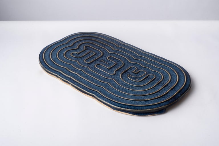 Shabbat (שבת) Black High Temperature Ceramic Tray For Sale at 1stDibs