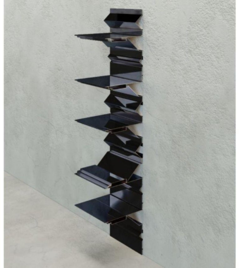 Black Item 4 Turning Points Bookcase Shelf by Scattered Disc Objects ...