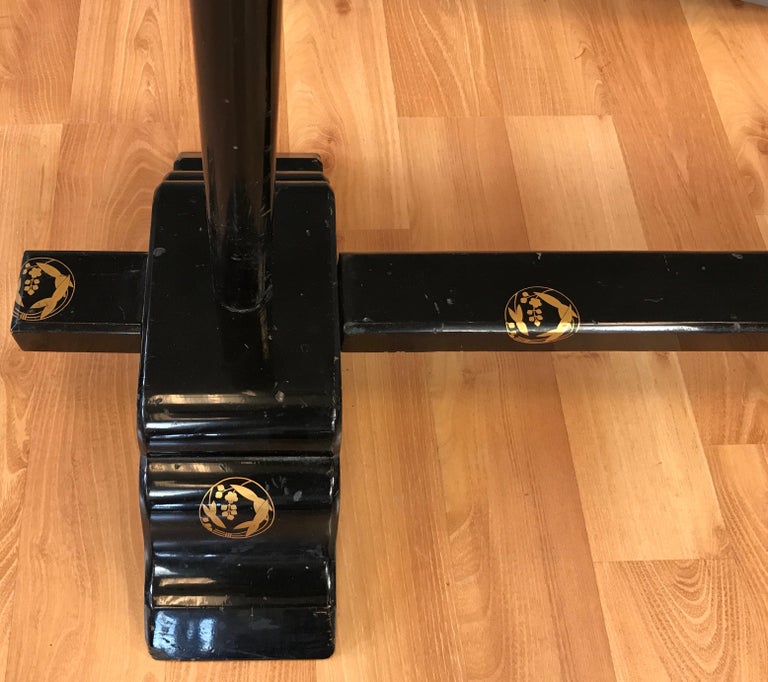 Black Japanese Edo Period Kimono Rack For Sale at 1stDibs