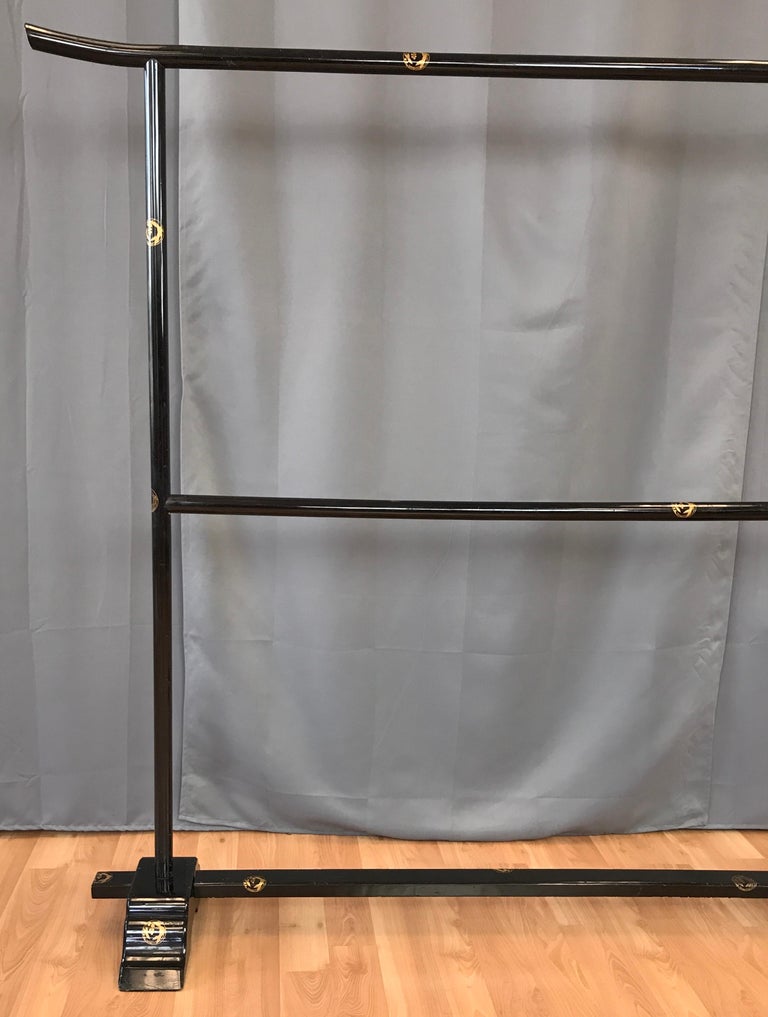 Black Japanese Edo Period Kimono Rack For Sale at 1stDibs
