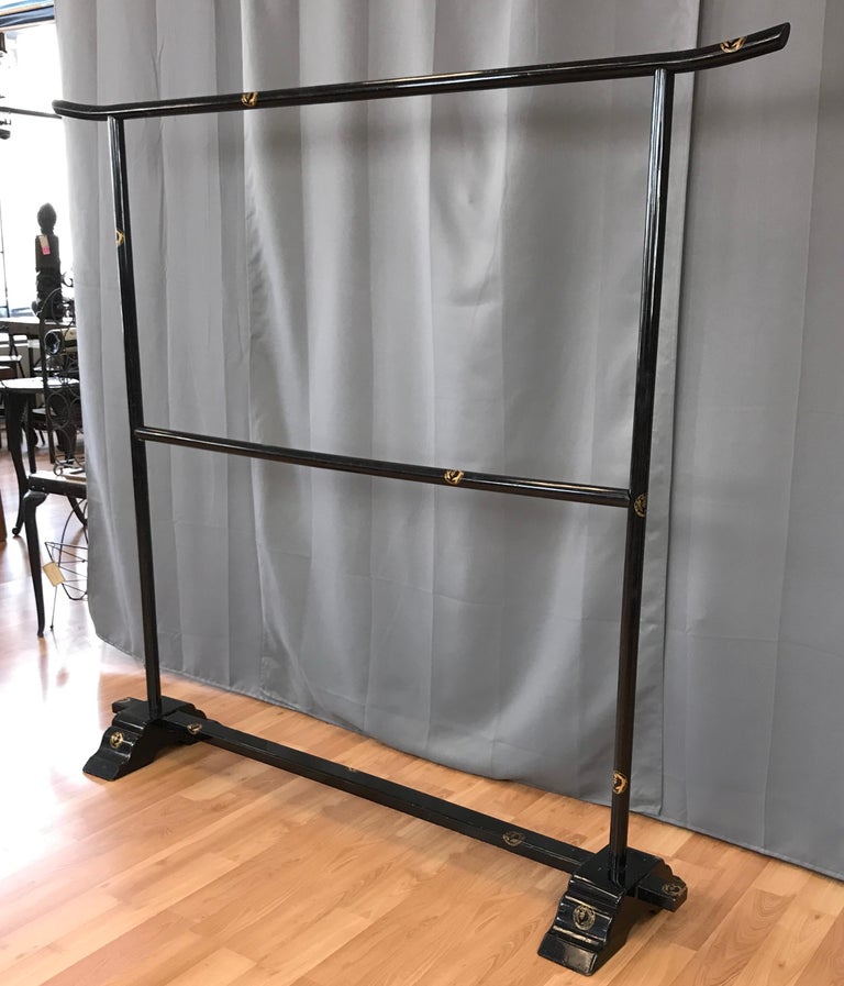 Black Japanese Edo Period Kimono Rack For Sale at 1stDibs