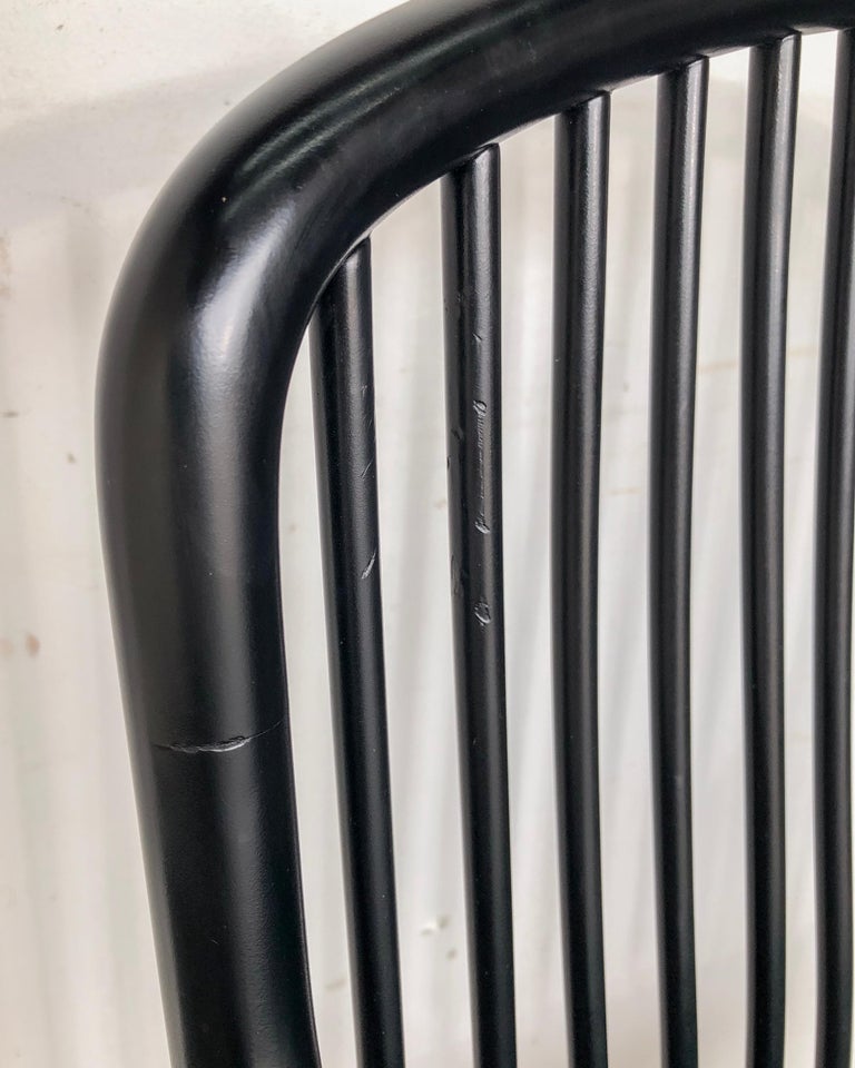 Black Lacquer 'Andover' Arm Chairs by Allen Davis for Stendig, 1980s ...