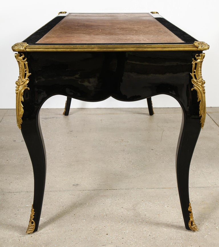 Black Lacquered Desk For Sale at 1stDibs