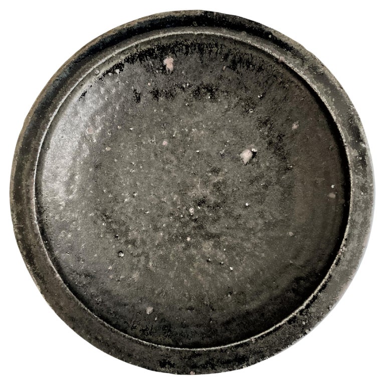 Black Large Plate by Toru Hatta at 1stDibs