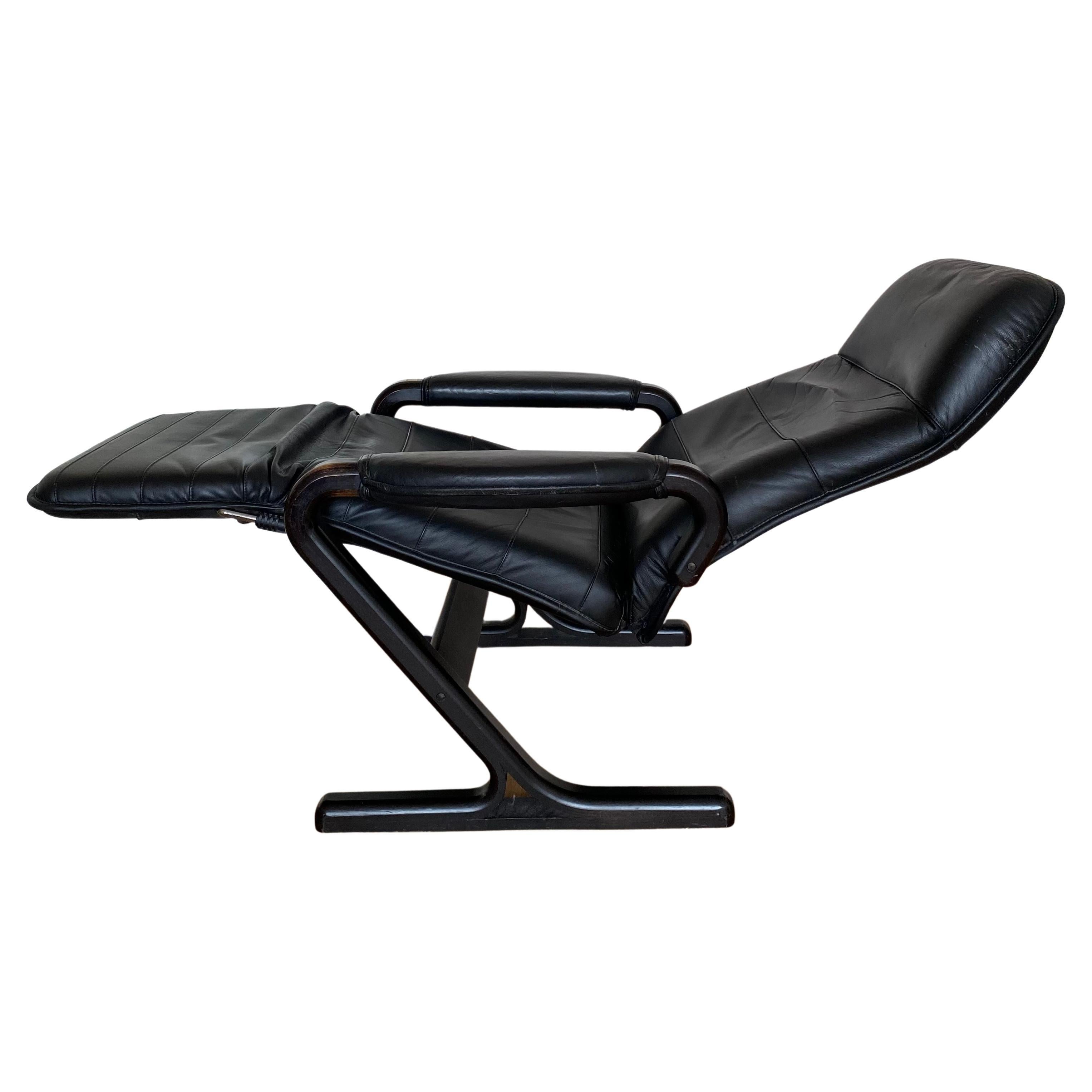 Wolfgang Hoffmann Custom Red and Black Springer Recliner Chair for ...