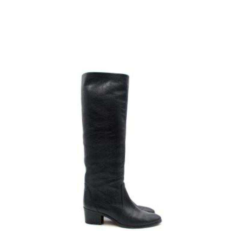 Black Leather Classic Tall Boots For Sale At 1stdibs Boot Length Names