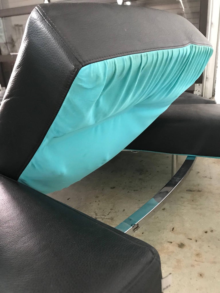 Black Leather "Flap" Sofa by Francesco Binfare for Edra at 1stDibs