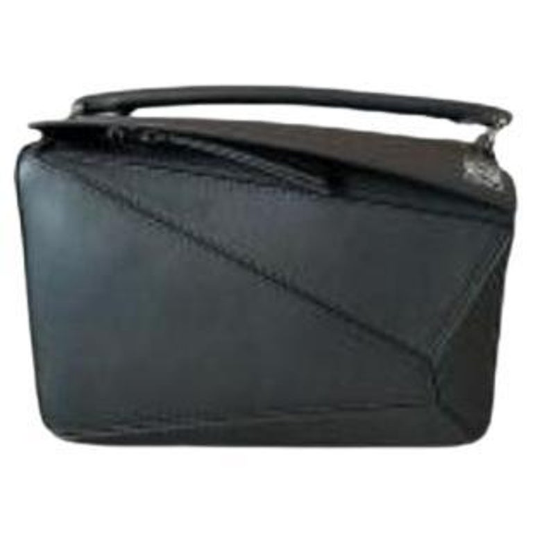 Black Leather Medium Puzzle Bag For Sale at 1stDibs