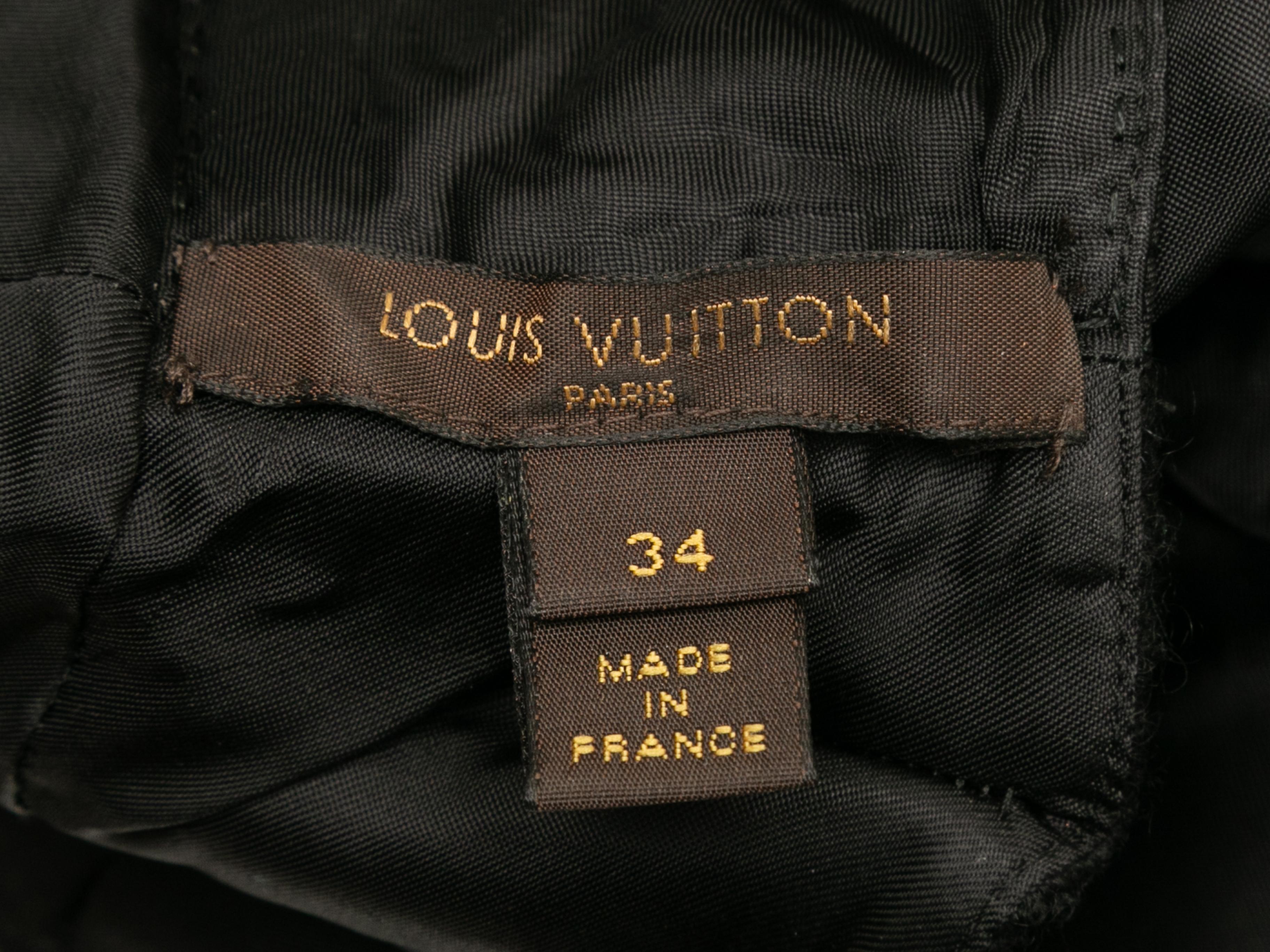 Black Louis Vuitton Wool-Blend Corset Top Size FR 34 For Sale at 1stDibs