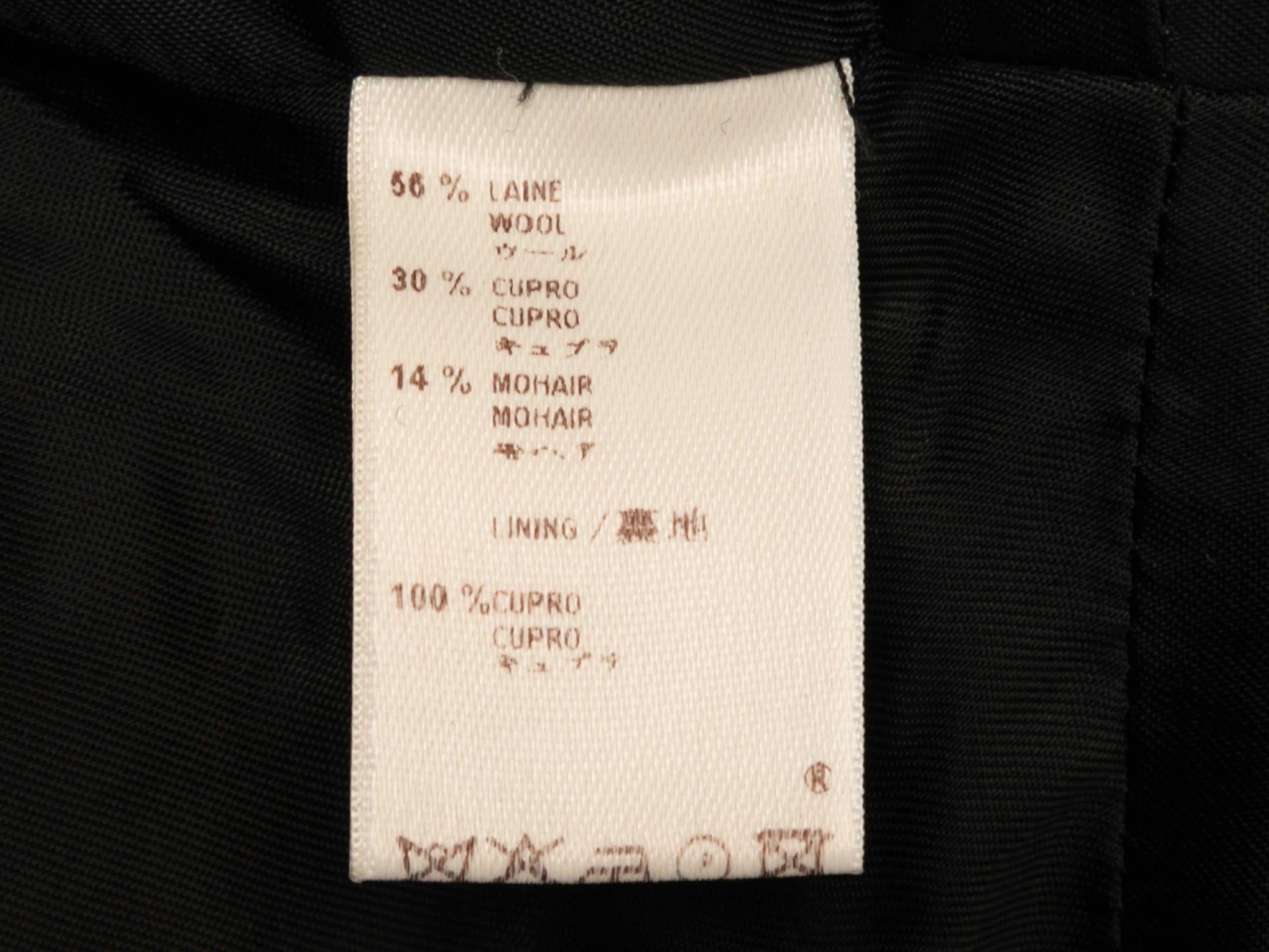 Black Louis Vuitton Wool-Blend Corset Top Size FR 34 For Sale at 1stDibs