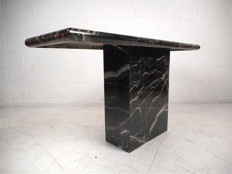 Black Marble Console Table For Sale at 1stDibs | black marble entry ...