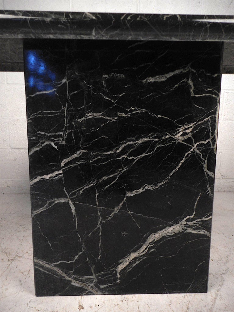 Black Marble Console Table For Sale at 1stDibs | black marble entry ...