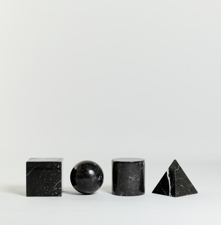 Black Marble Metafora Coffee Table by Massimo and Lella Vignelli for ...