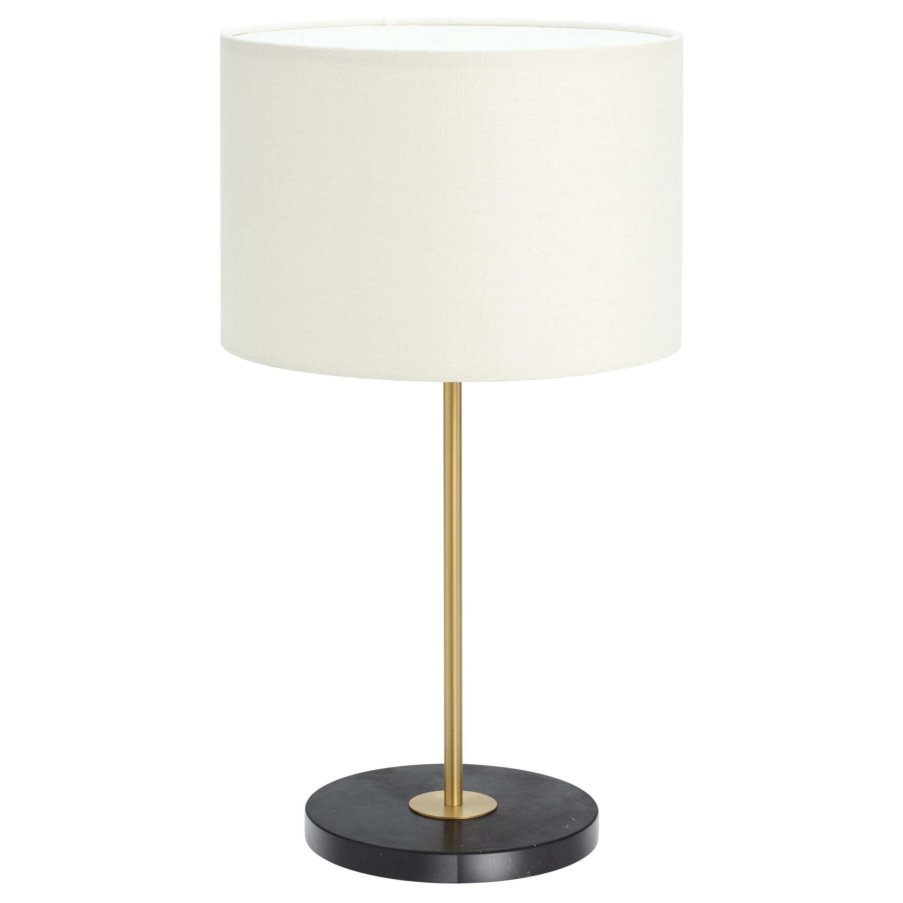 CTO Lighting Acropolis Table Lamp in White Alabaster with Black Steel ...
