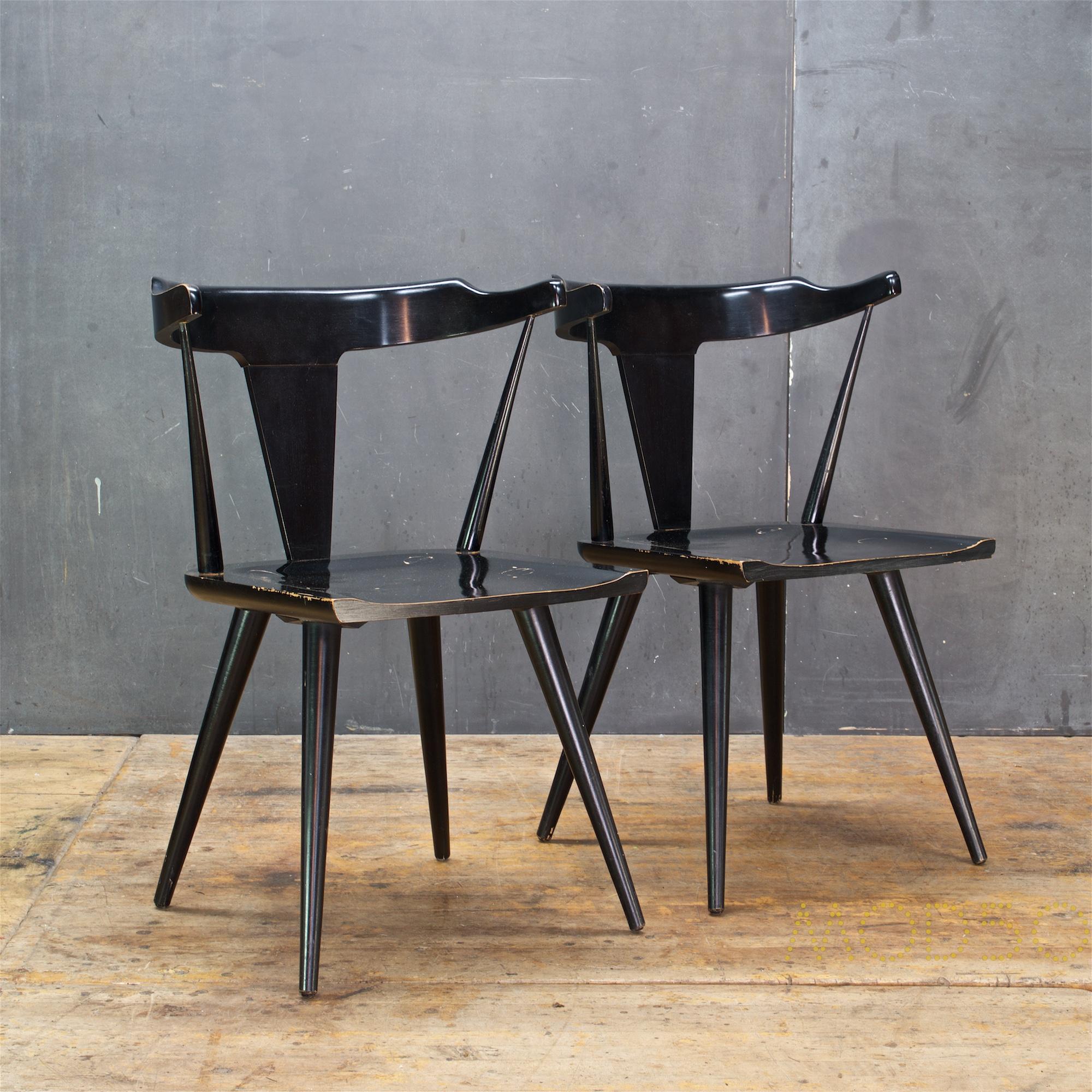 Black McCobb Planner Dining Armchairs Nº1530 Labels Original Finish ...