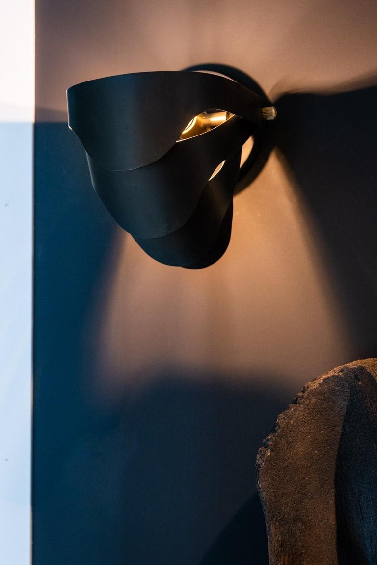 Black Metal and Modular Wall Light French Design For Sale at 1stDibs
