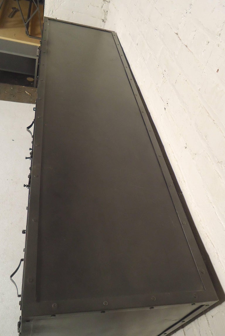 Black Metal Console For Sale at 1stDibs | black metal console cabinet