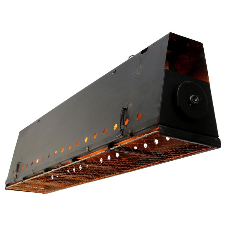 Black Metal Vintage Industrial Film Studio Pendant Lights at 1stDibs