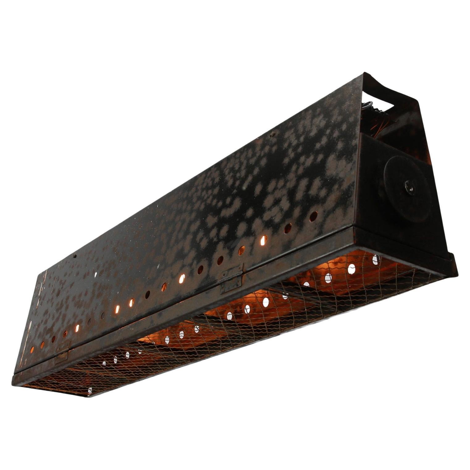 Black Metal Vintage Industrial Film Studio Pendant Light at 1stDibs