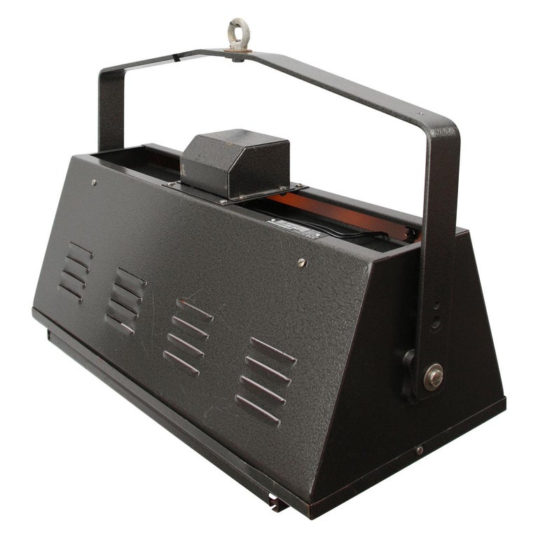 Black Metal Vintage Theatre Film Studio Pendant Light For Sale at 1stDibs