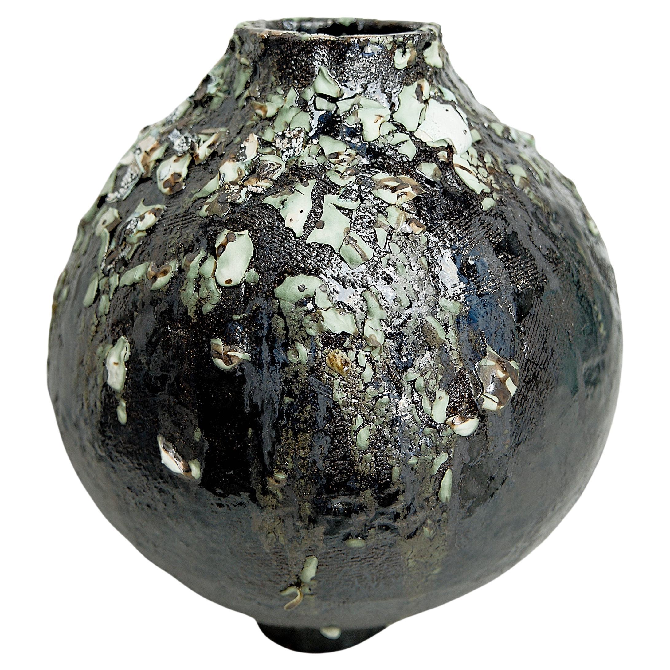 Black Moon Dripping Vase For Sale at 1stDibs
