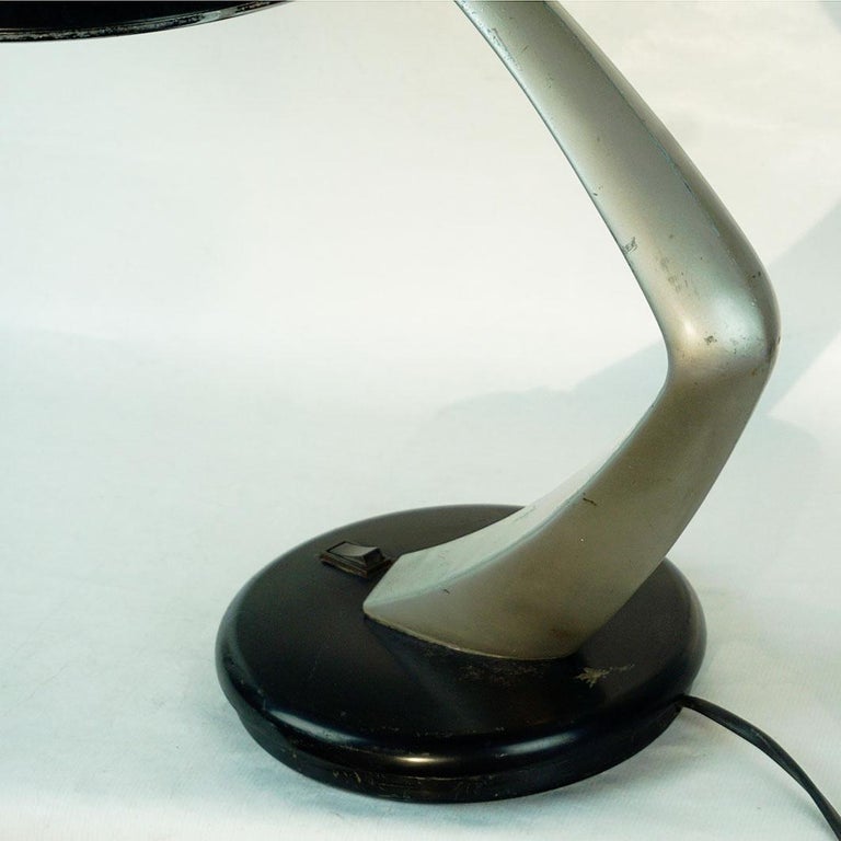 Black Midcentury Desk Lamp Boomerang 64 by Fase Madrid Spain For Sale ...