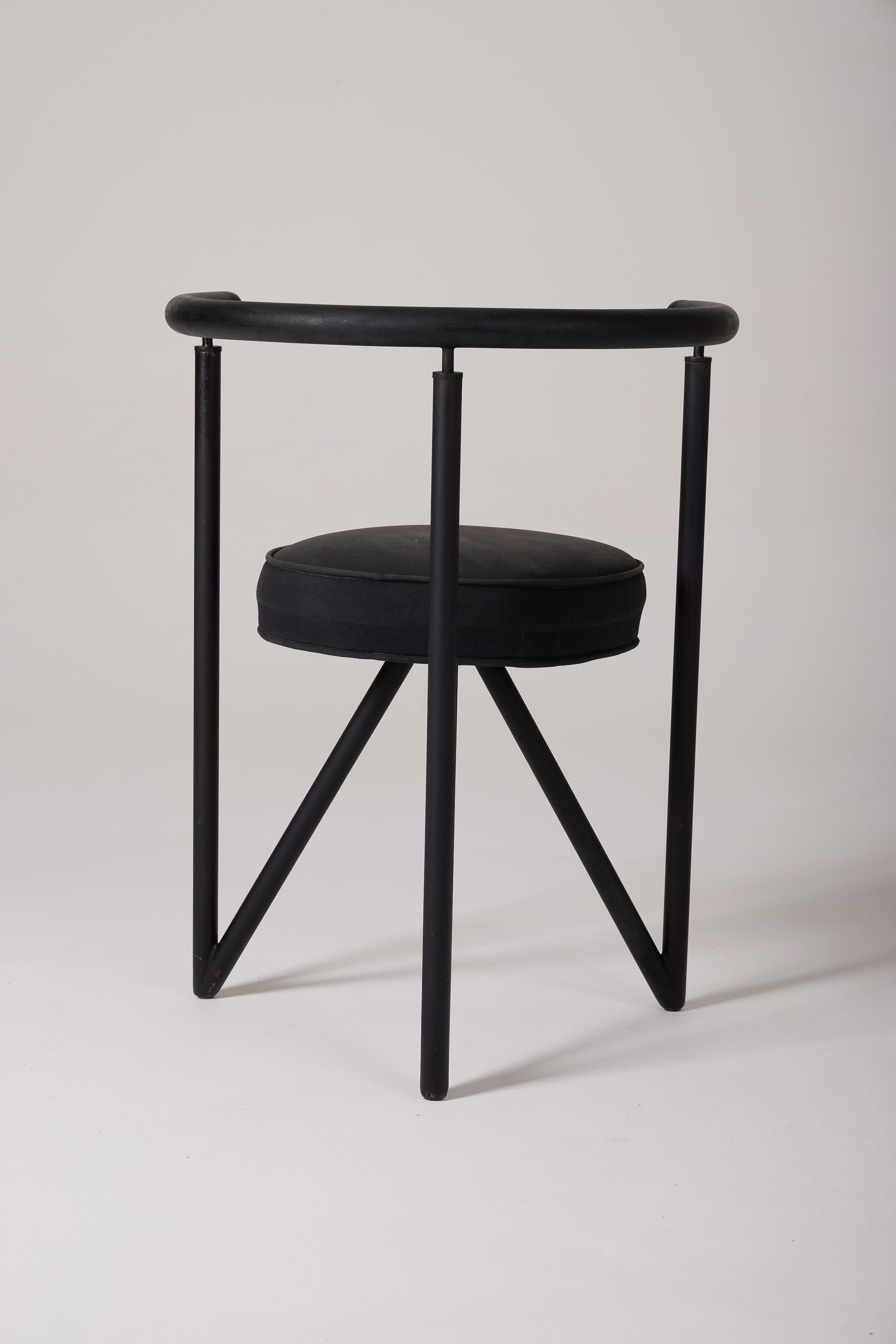 Black "Miss Dorn" chair by Philippe Starck For Sale at 1stDibs