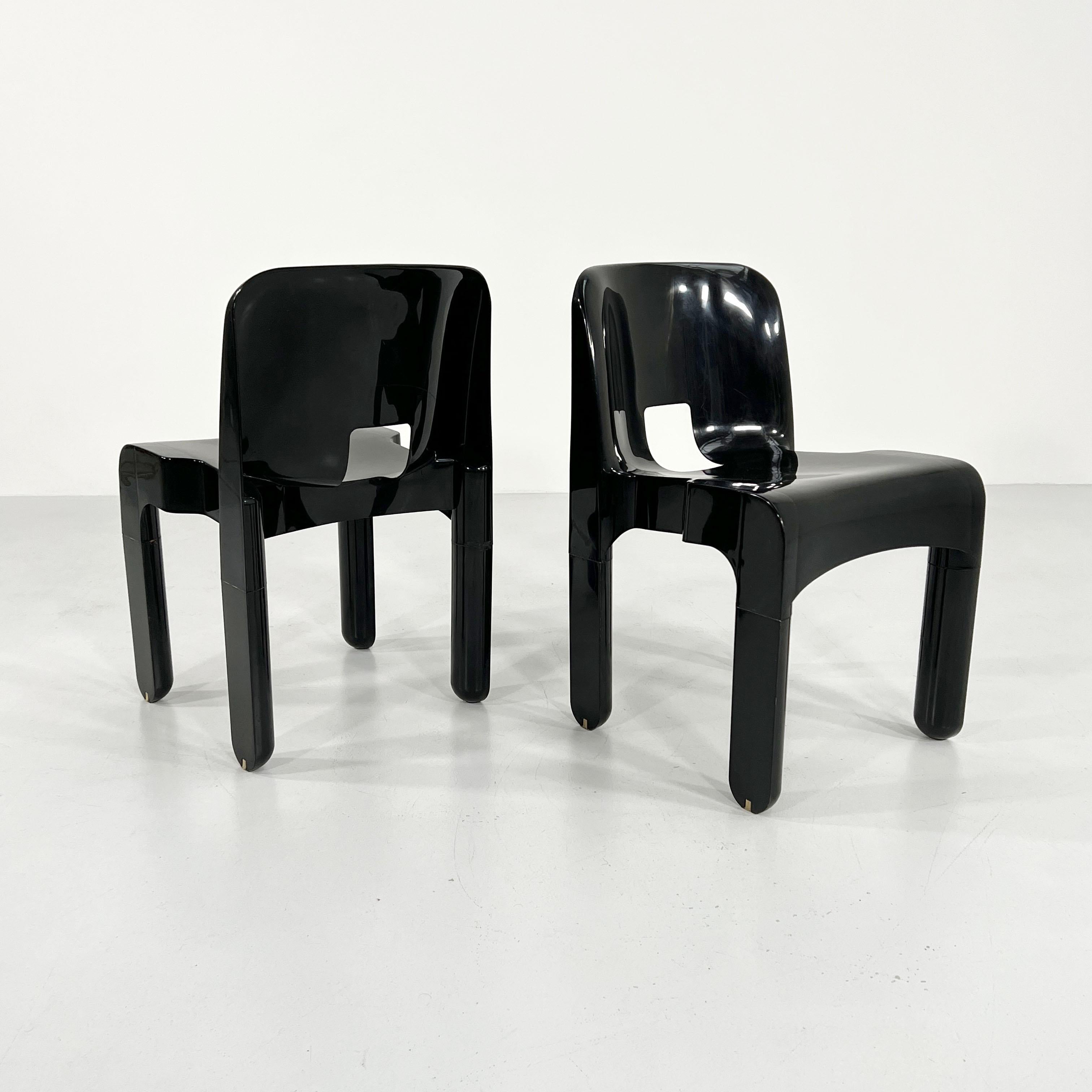Black Model 4868/69 Universale Chair by Joe Colombo for Kartell, 1970s ... Black Model 4868/69 Universale Chair by Joe Colombo for Kartell, 1970s ...