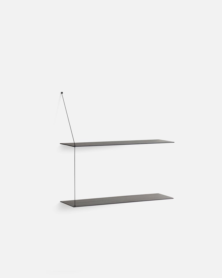 Black Oak Stedge Shelf 80 by Leonard Aldenhoff For Sale at 1stDibs