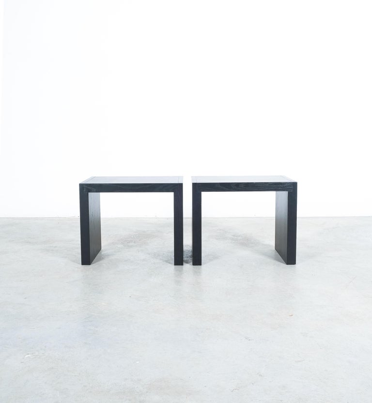 Black Oak Tables Solid Wood, France, circa 1970 For Sale at 1stDibs