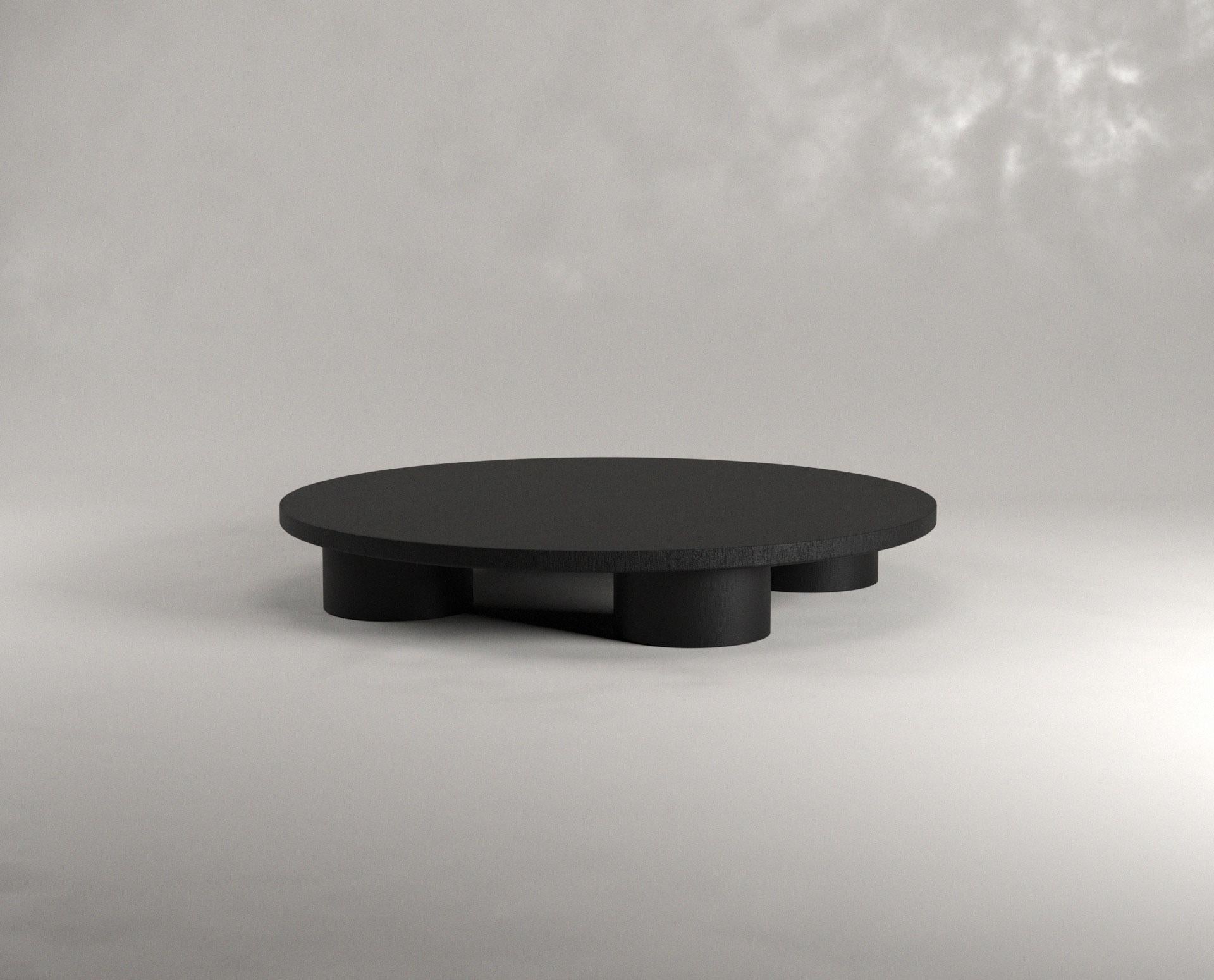 Black Oak Totem Coffee Table 150 by Siete Studio For Sale at 1stDibs
