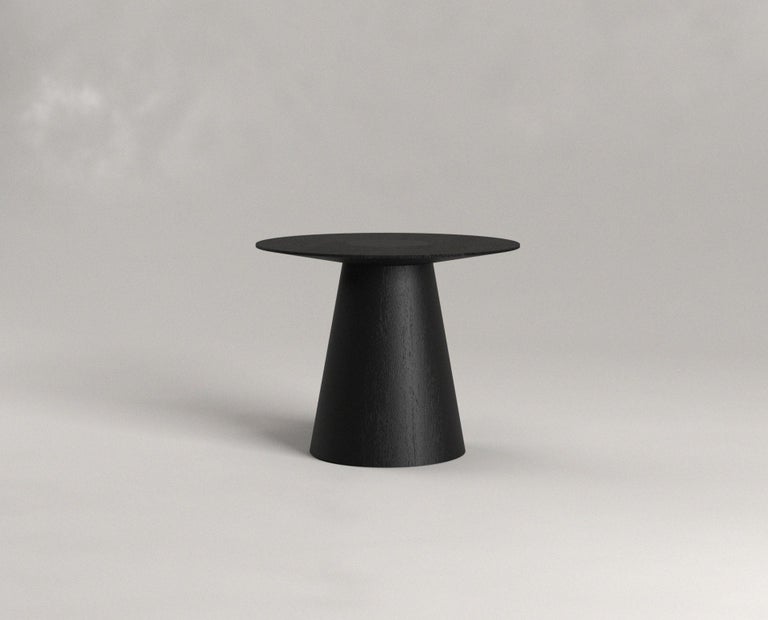 Black Oak TOTEM Side Table by Siete Studio For Sale at 1stDibs