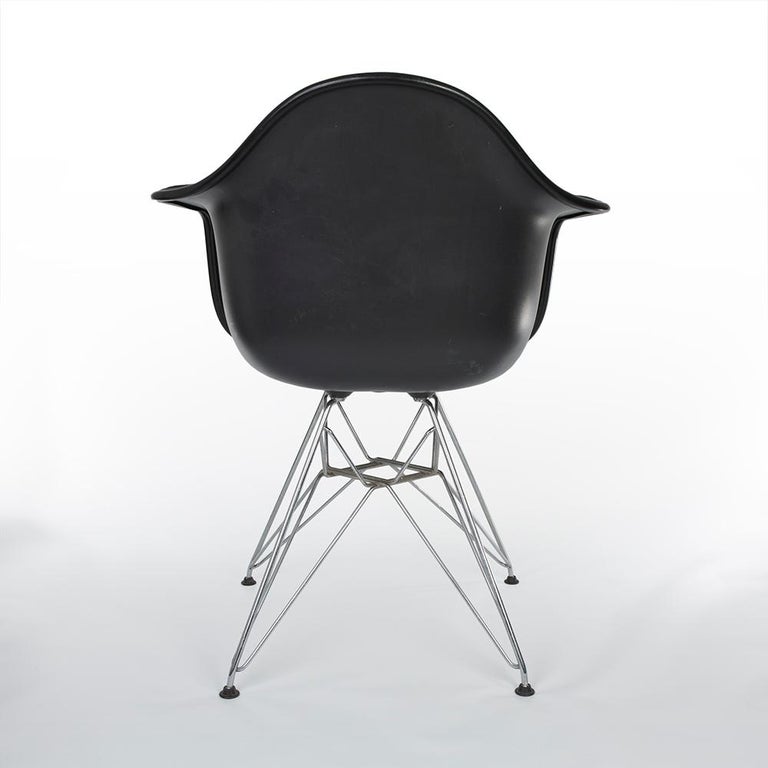 Black on Black Vitra Plastic Vitra Original Eames Dining Armchair For ...