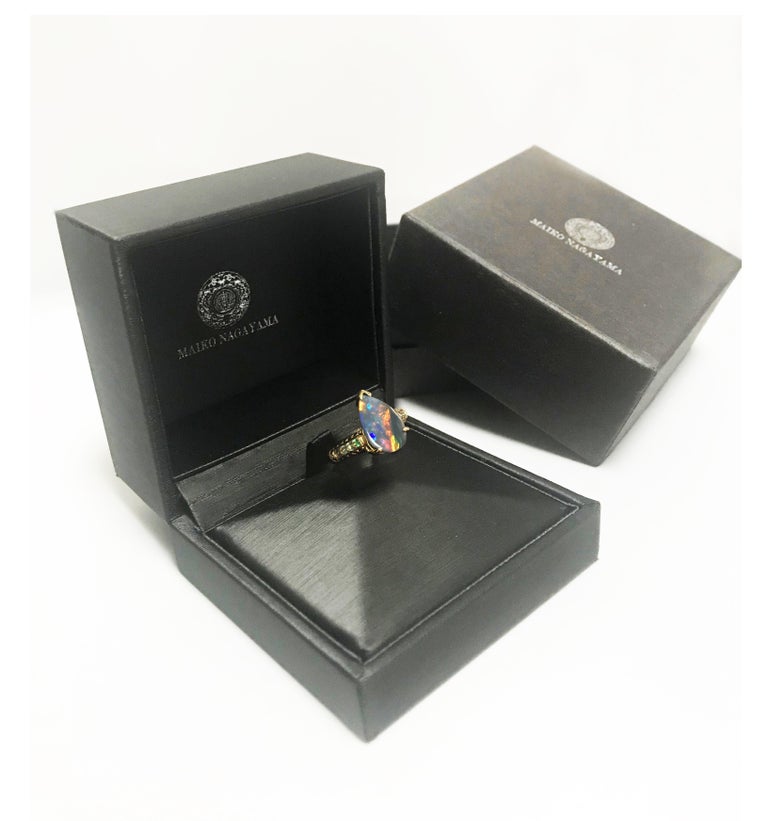 Black Opal and Alexandrite Contemporary Ring at 1stDibs | opal and ...