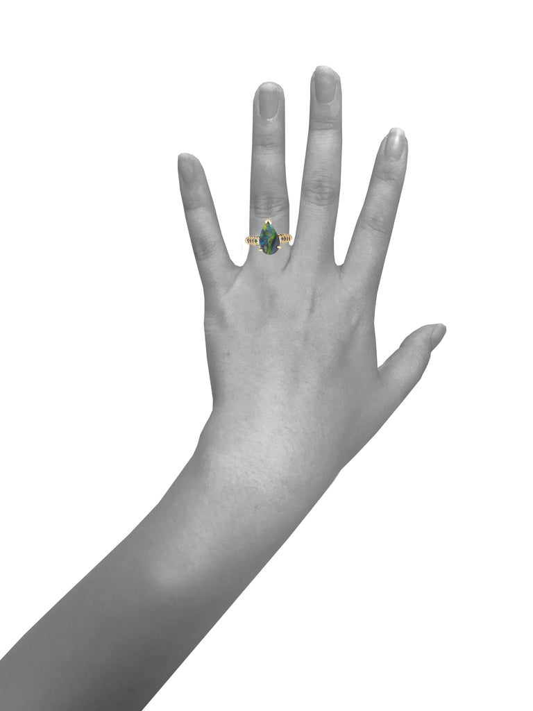 Black Opal and Alexandrite Contemporary Ring at 1stDibs | opal and ...