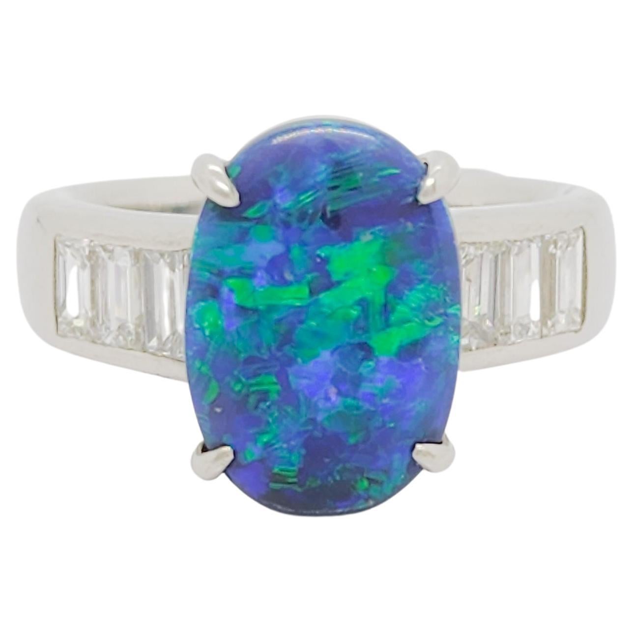 Marcus and Co. Black Opal Ring For Sale at 1stDibs | black opal co ...