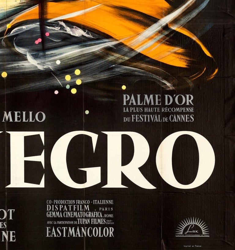 Black Orpheus Huge Original French Film Poster, Georges Allard, 1959 at ...