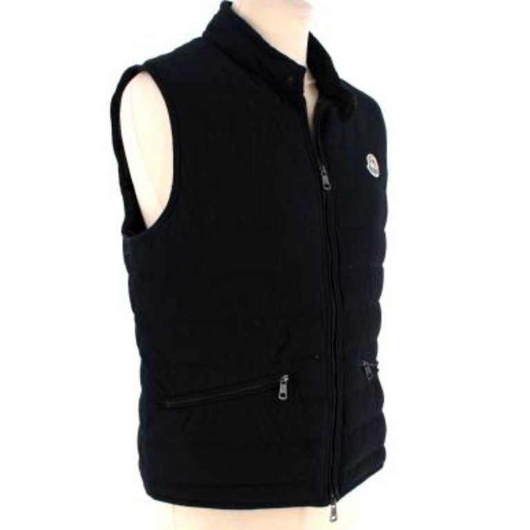 Black Padded Gerard Gilet For Sale at 1stDibs