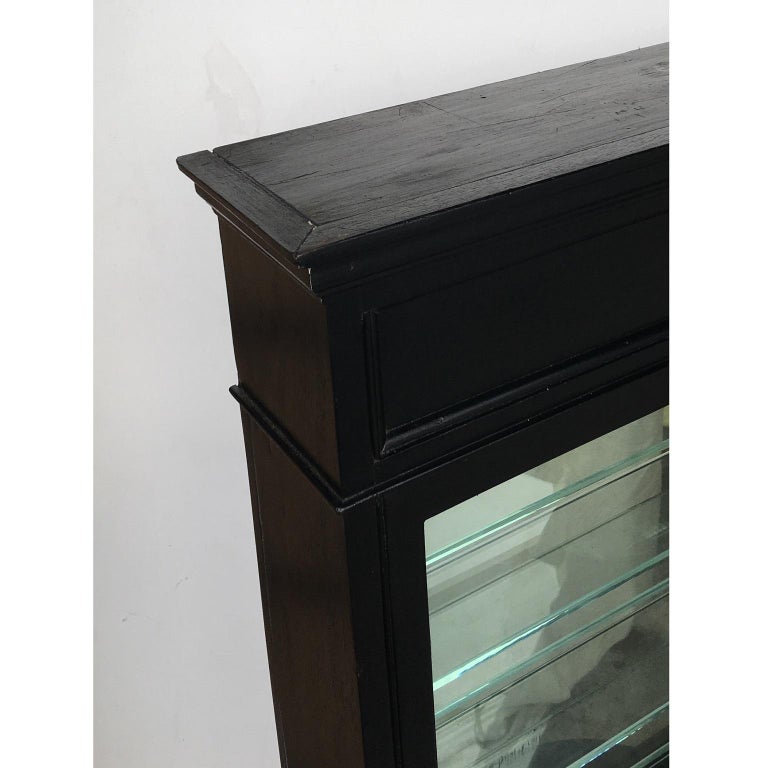 Black Painted Curios Display or Bathroom, English, 1930s at 1stDibs