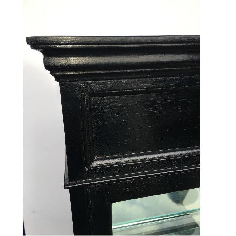 Black Painted Curios Display or Bathroom, English, 1930s at 1stDibs