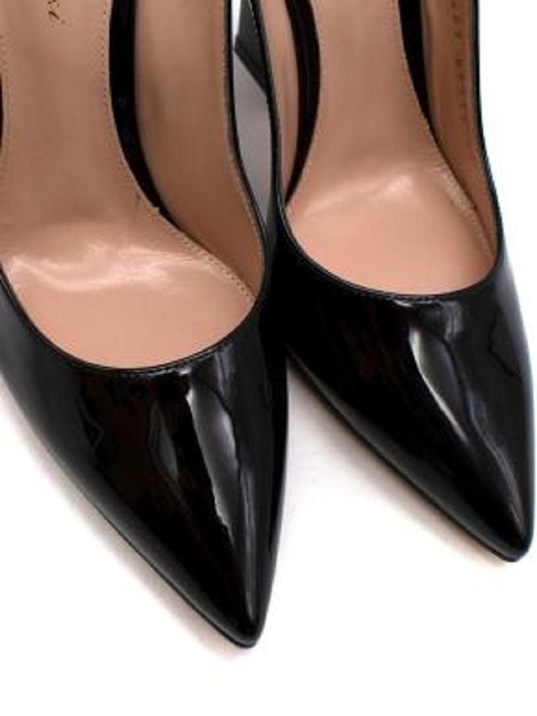 Black Patent Leather Slingback Heels For Sale at 1stDibs