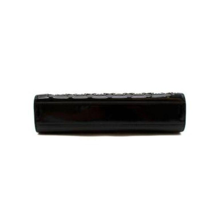 Black Patent Leather Studded Clutch For Sale at 1stDibs