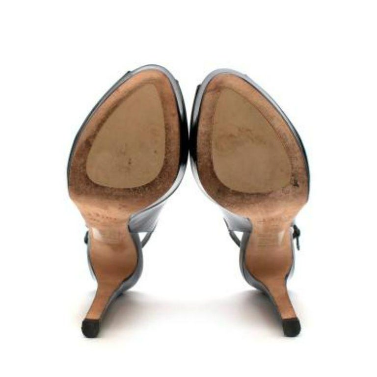 Black Patent Platform Slingbacks For Sale at 1stDibs