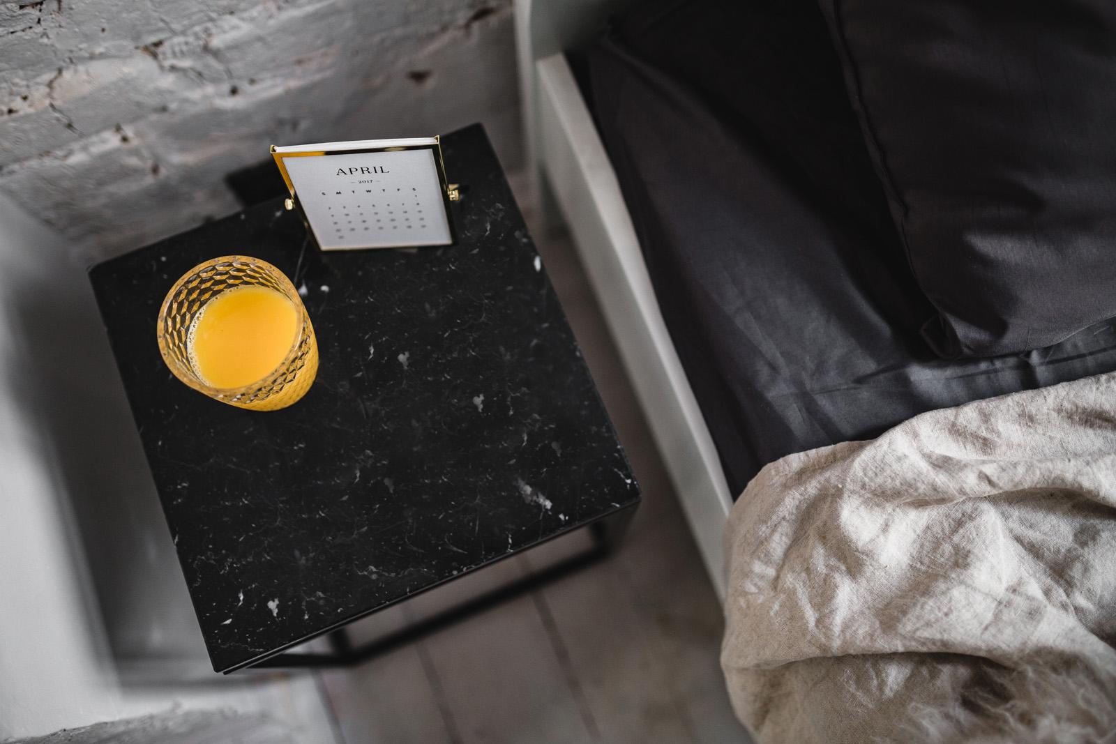 Black Pillar Side Table Small For Sale at 1stDibs