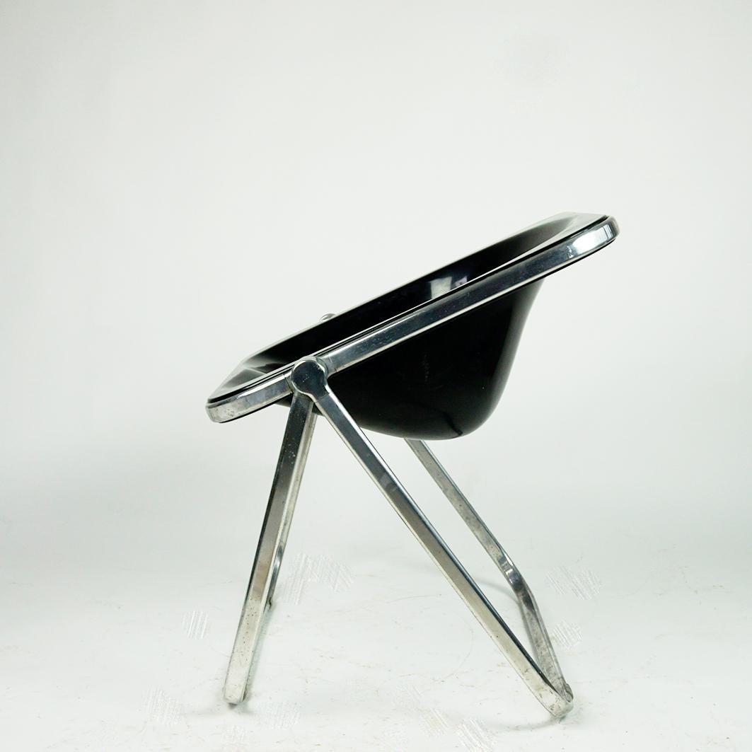 Black Plastic Plona Folding Chair by Giancarlo Piretti for Castelli ...