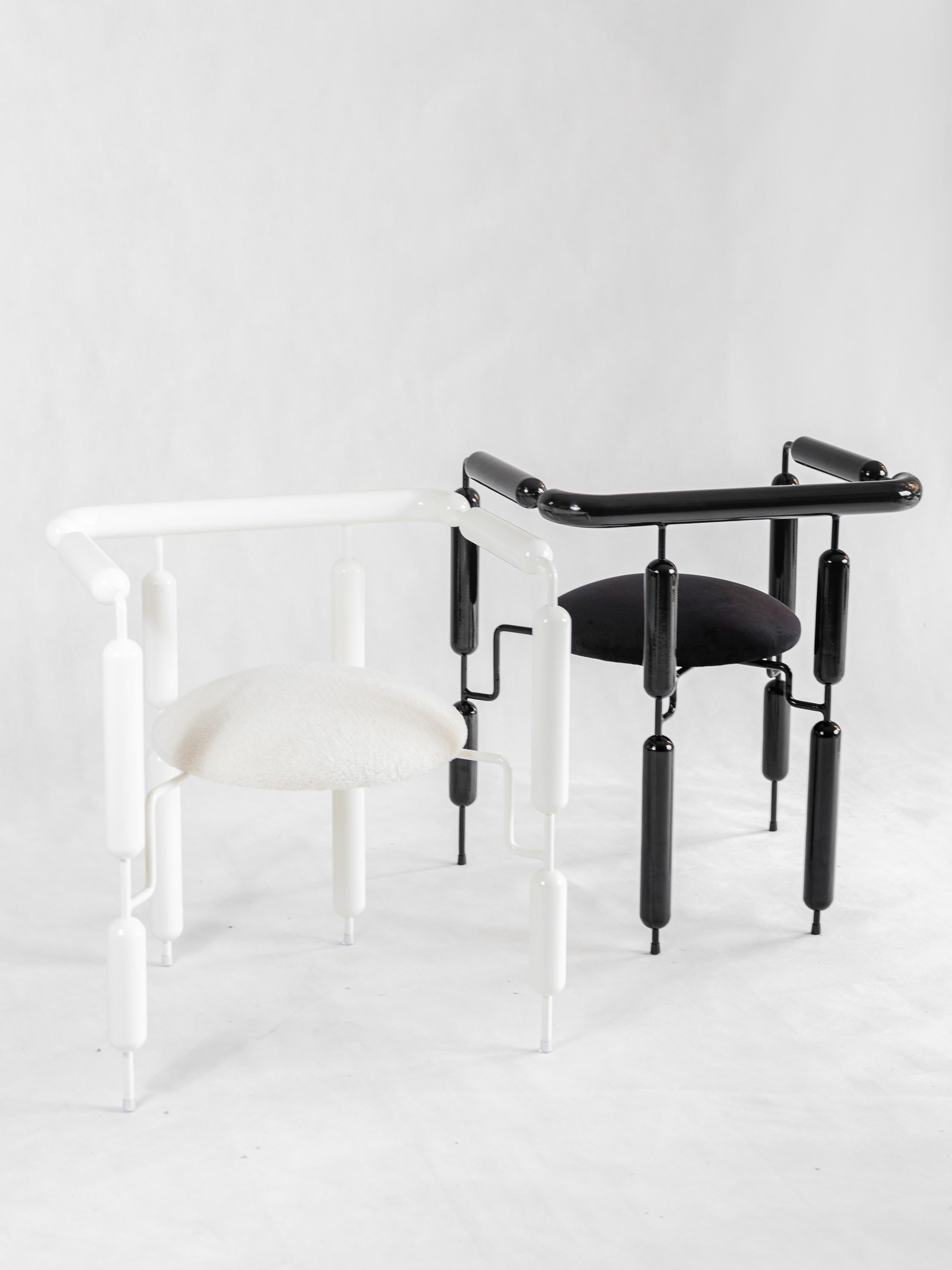 Black Poodle Armchair by Mati Sipiora For Sale at 1stDibs