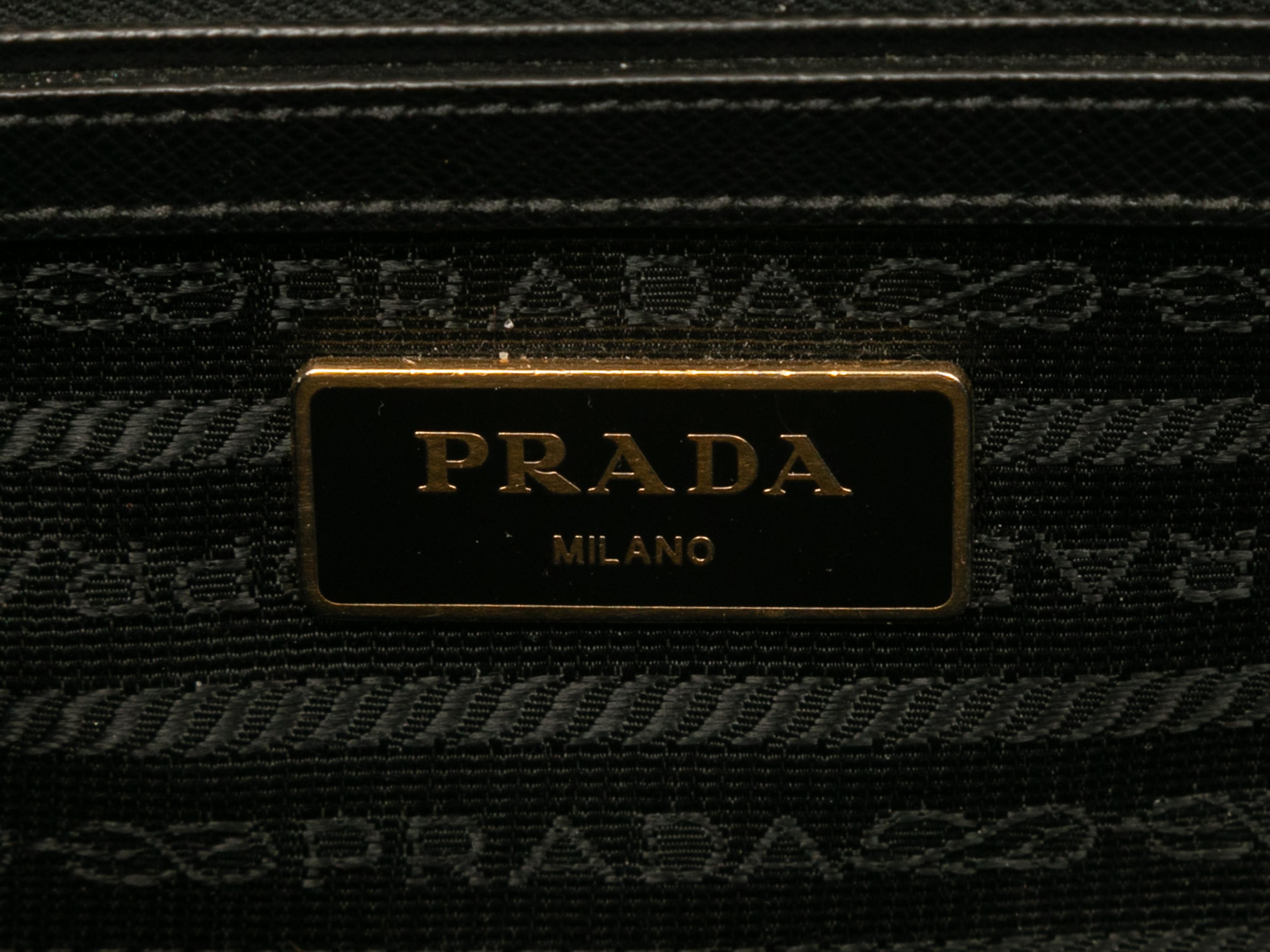 Black Prada Saffiano Nero Small Galleria Double Zip Tote For Sale at ...