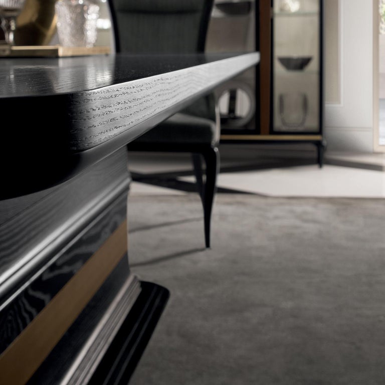 Black Rectangular Dining Table For Sale at 1stDibs