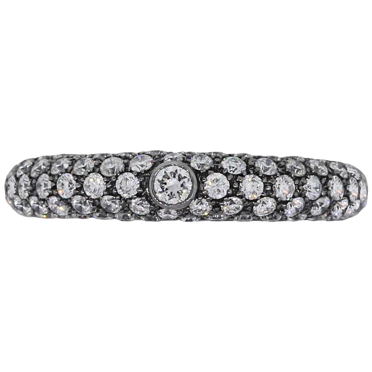 Diamond Sprinkle Stackable Band For Sale at 1stDibs